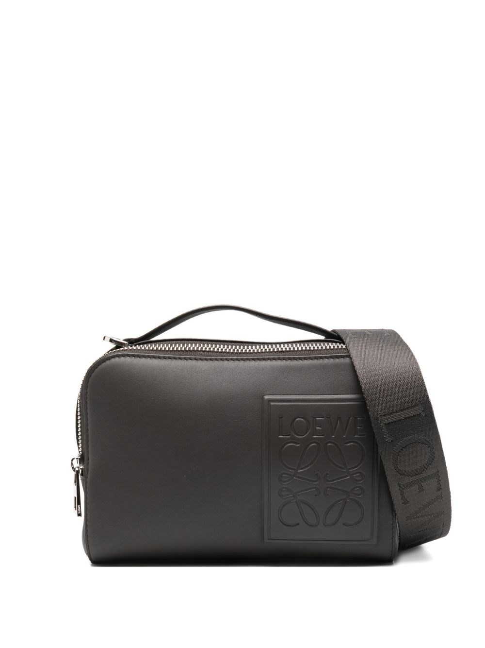 Loewe Men Camera Mini Leather Crossbody Bag In Brown | ModeSens